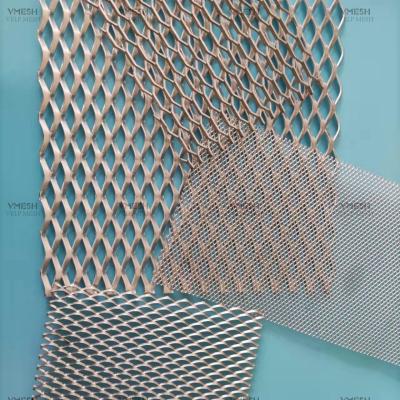 China Hot Dip Galvanized Standard Expanded Metal Sheet  Flattened  Diamond Wire Mesh Panel for sale