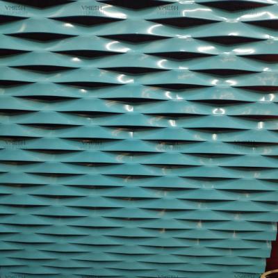 中国 外壁4x8のフィートのアルミニウム拡大された網シートの粉はさびないに塗った 販売のため