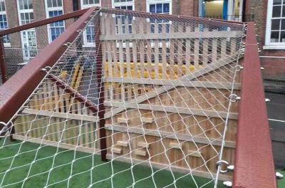 China 304 Stainless Steel Rope Mesh Flexible Safety Net Decorative Wire Rope Mesh with Customized Size for Balustrade and Zoo Enclosures for sale