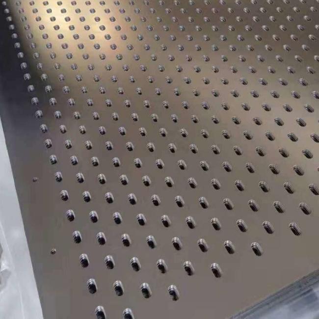 Industrial application of perforated metal panels