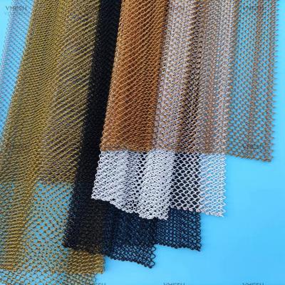 Cina Colorato in acciaio inossidabile in alluminio Decorative Metal Chain Mesh Curtain Alloy Mesh Coil Drapery in vendita