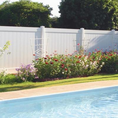 China White Vinyl Fence For Backyard And Garden Privacy Needs for sale