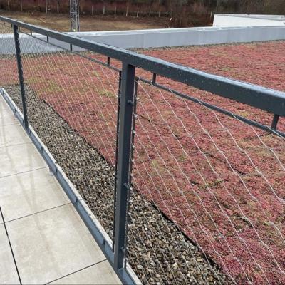 China Stainless Steel Cable Rope Mesh for Architectural Diamond Flexible Screen Zoo Animal Enclosure Safe for sale