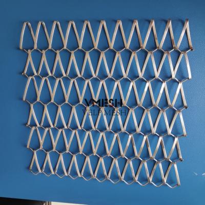 Cina PVDF in acciaio inossidabile Decorative Crimped Woven Mesh per l'interior design in vendita