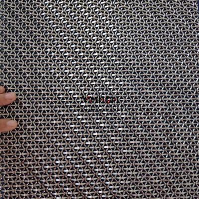 China Architecture Weaving Technique Wire Mesh Fabric For Decorative Cladding for sale