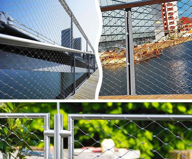 Architectural application of stainless steel rope mesh