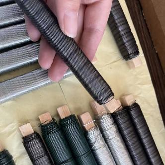 China 0.5mm 0.7mm Cold Drawing Soft State Craft Iron Binding Floral Wire for sale