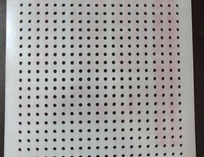 China White PVC Plastic Perforated Mesh Panel Thin Sheet For Food Industry for sale