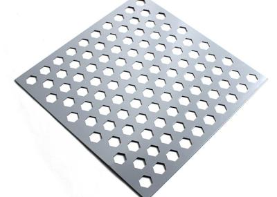 China Honeycomb Punching Sieve Hexagonal Perforated Metal SS304 1*2m 1.22*2.44m for sale