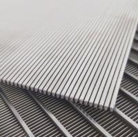 China Johnson Profile Slotted Vibrating Screen Wedge Wire Flat Panel Curved Sieve for sale