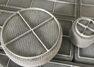 China AISI 304 Rectangular Mesh Pad Demister Knitted Wire Mist Eliminator Filter for sale