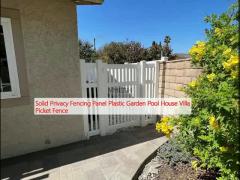 Área de piscina de pátio Vinyl Custom Fence 6x8ft