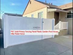 Painel sólido de plástico jardim piscina casa villa picot 8 vedação de vinil