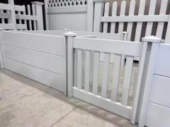 Pvc hek panelen vinyl privacy hek 6x8ft voor tuin gebouwen