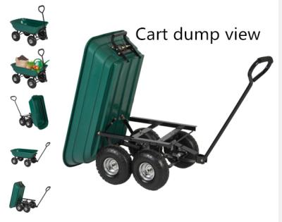 China PP tray material,dumping tool cart,various color tool carts,load 250kg tool carts ,good sales garden tool cart for sale