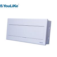 China Flush And Surface Mounted 24 Way MCB Box Plastic With Movable Bracket for sale