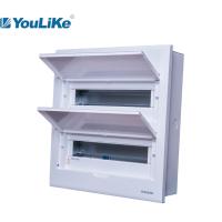 China Electric Plastic Flush Mount Distribution Box 32 Way With CE Certification for sale