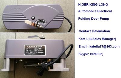 China Higer automobile electrical folding door pump for sale