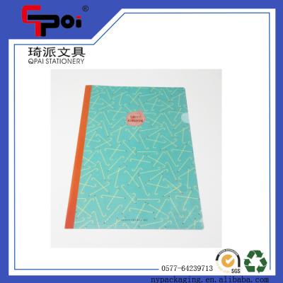 China Wholesale School Stationery Printing Translucent PP Report Cover L-Shaped File Folder for sale