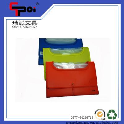 China Plastic Eco-Friendly Foldable File With Elastic File Bag for sale