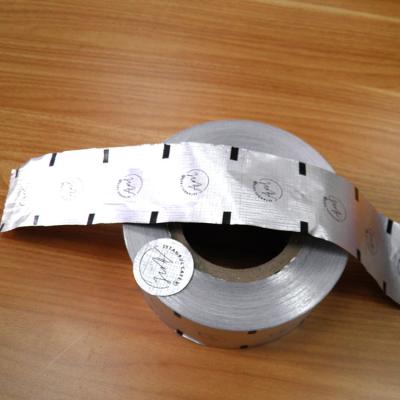 China 37mm Printed Nespresso Capsules Foil Lids 0.038mm Die Cut Lids Heat Seal for sale