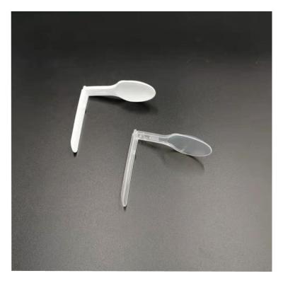 China Length 21.8mm Plastic Yogurt Spoon Folding PP Transparent Ordorless for jelly for sale
