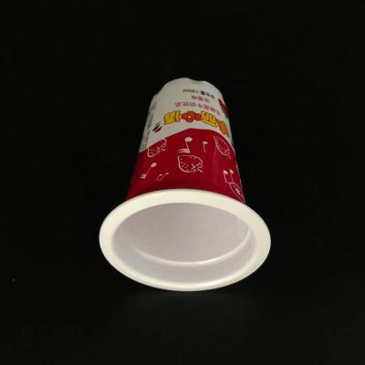 食品等級11ozのアルミ ホイルのふたが付いているプラスチック ヨーグルトのコップ320ml