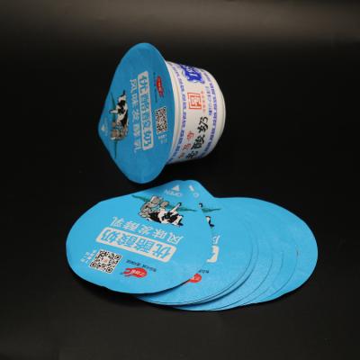Cina il coperchio di alluminio pretagliato pp della stagnola del yogurt di 101mm lacca la buccia facile per la bevanda in vendita
