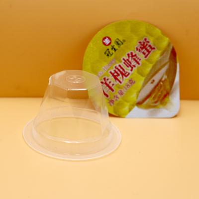 Cina Latte eliminabile di plastica asportabile dell'animale domestico della tazza 25ml 46mm del dessert del yogurt in vendita