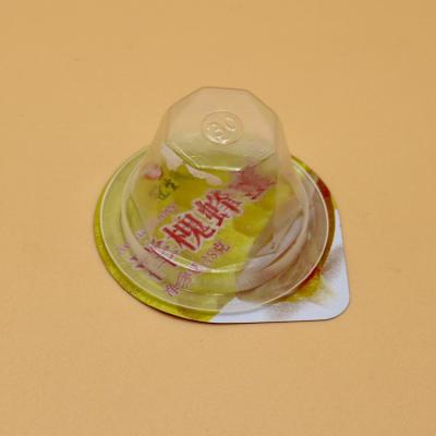 Cina Latte eliminabile di plastica asportabile dell'animale domestico della tazza 25ml 46mm del dessert del yogurt in vendita