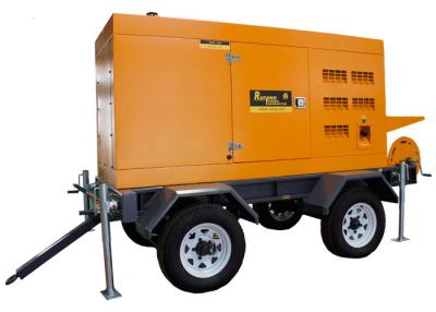 China Cummins Diesel Generator set with 4 wheels trailer , portable genset for sale