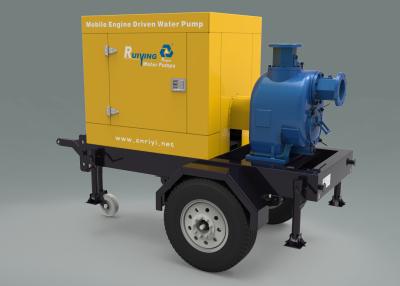 China Split case type 150m3/hour 12m head mobile Diesel Engine Water Pump for agricuture for sale