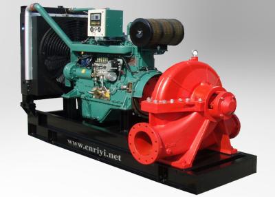 China Mobile type 1300M³/H Flow Diesel Engine Water Pump Set 75M Head 7M Suction for sale