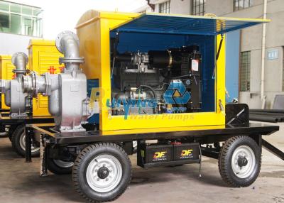 China Mobile type Diesel centrifugal water pump , single stage diesel powered water pump for sale