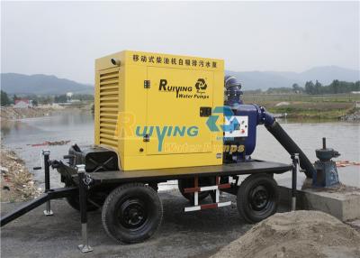 China Huge flow 280m3/h Cummins engine diesel water pump for irrigation , river side for sale