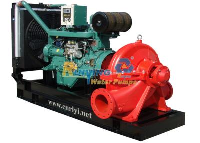 China Trailer type diesel powered water pumps 100m3/h weatherproof with CE , ISO for sale