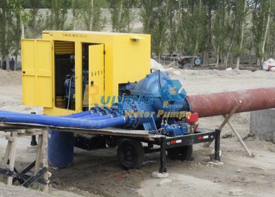 China CE , ISO , SASO Diesel Centrifugal Water Pump set equiped with trailer and mute shell for sale