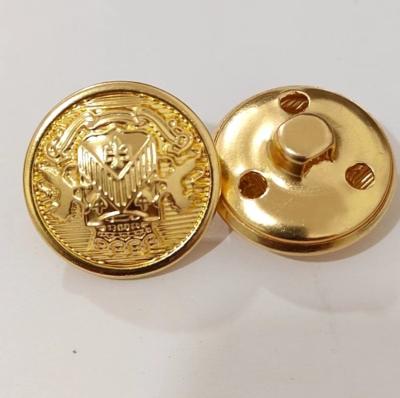 China Customized Wholesale metal sewing coat button custom logo metal buttons for Coat for sale