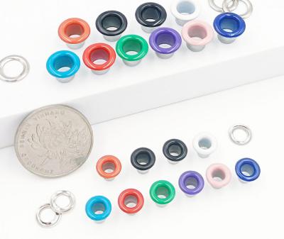 China Metal Electroplated Hollow Eyelet Buckle Diameter 4-10mm Suitable For Clothing, Canvas Shoes Bag Accessories for sale