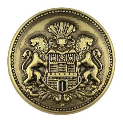China wholesale custom logo zinc alloy buttons metal shank button for coat for sale