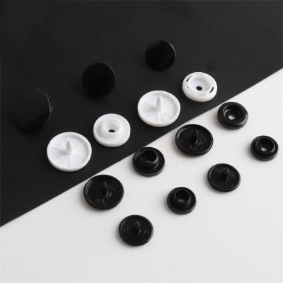 China wholesale cheap price four parts plastic snap button plastic snap press button for sale