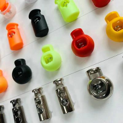 China High quality Nylon Cord ender spring Rope toggle plastic stopper in colors for garment for sale