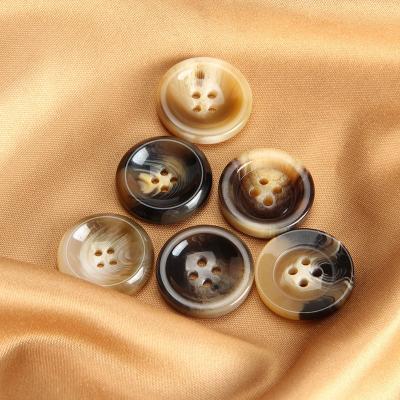 China wholesale hot sale 16 18L 24L 28L 32L 44L  2holes/4holes resin polyester shirt button garment button for sale