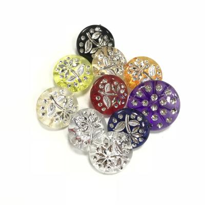 China Candy colored acrylic crystal buttons for sale