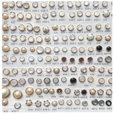 China 2022 whoelace abs beaded buttons sew on shirt rhinestone fancy plastic buttons for sale