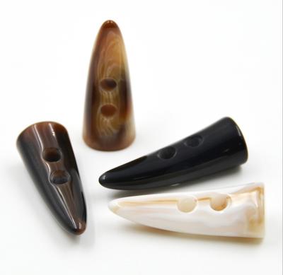 China 2holes buttons for fur coat round/square,colorful wholesale black/white/brown resin/wood large coat fashion toggle button for sale