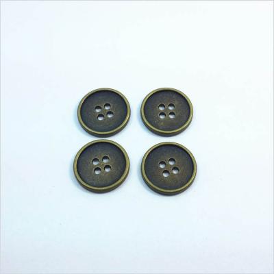 China gold/silver..new fashion design colorful round 16/12mm big flatback antique bulk metal coat brass sewing metal buttons for sale for sale