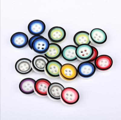 China 2013 colorful 2/4-hole/shank,white/black/yellow/blue/white plastic buttons for garments for sale
