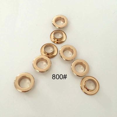 China 800# 10MM  High Quality Round Brass Gold Eyelets Flat for sale