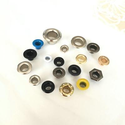 China Wholesale Silver black gold different color metal Garment Eyelets for shoes boots leather with high quality for sale